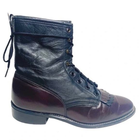 Laredo | Shoes | Laredo Vintage Roper Kiltie Twotone Lace Up Combat ...